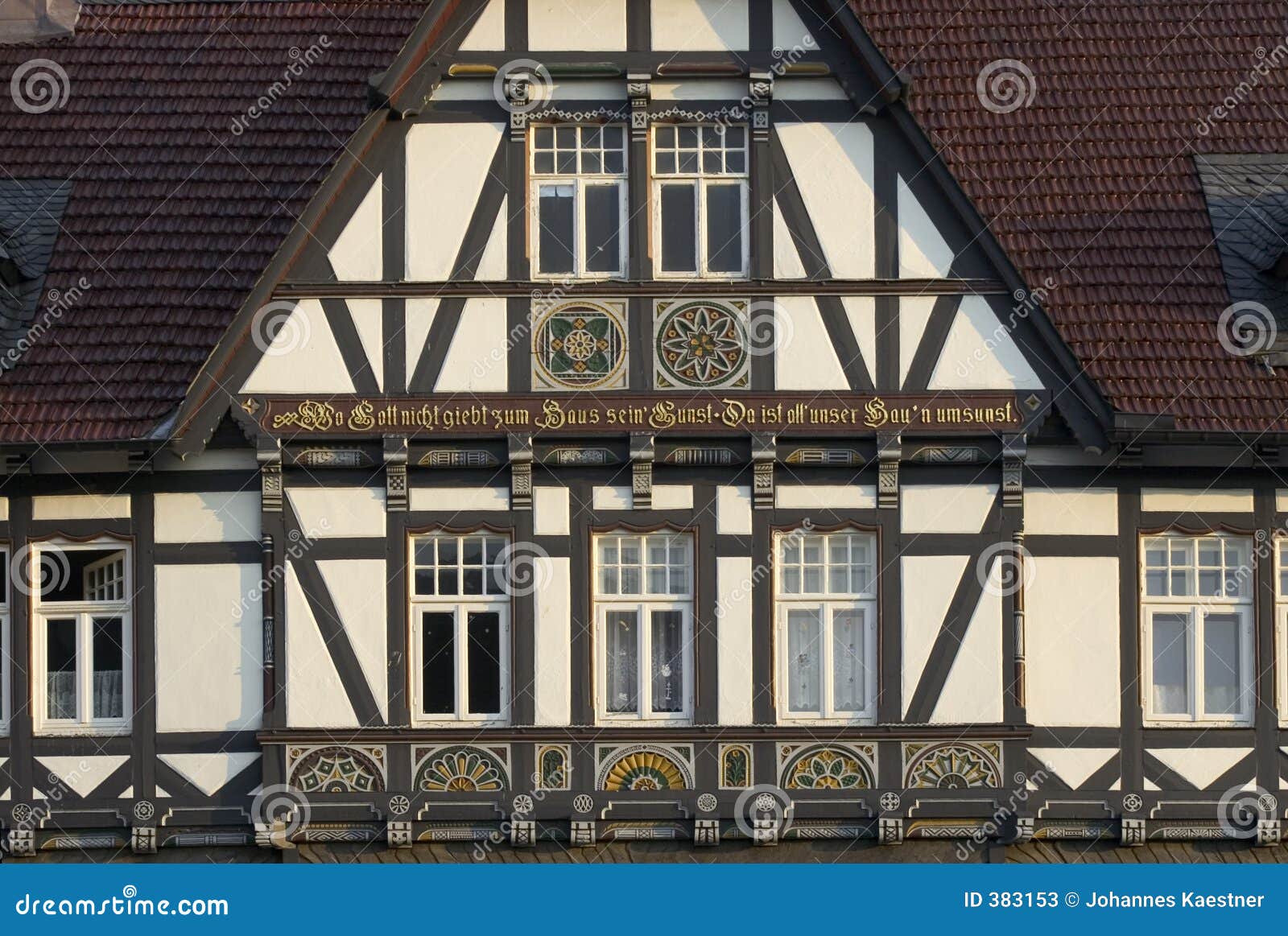 Half-timbered house stock image. Image of building, guild - 383153