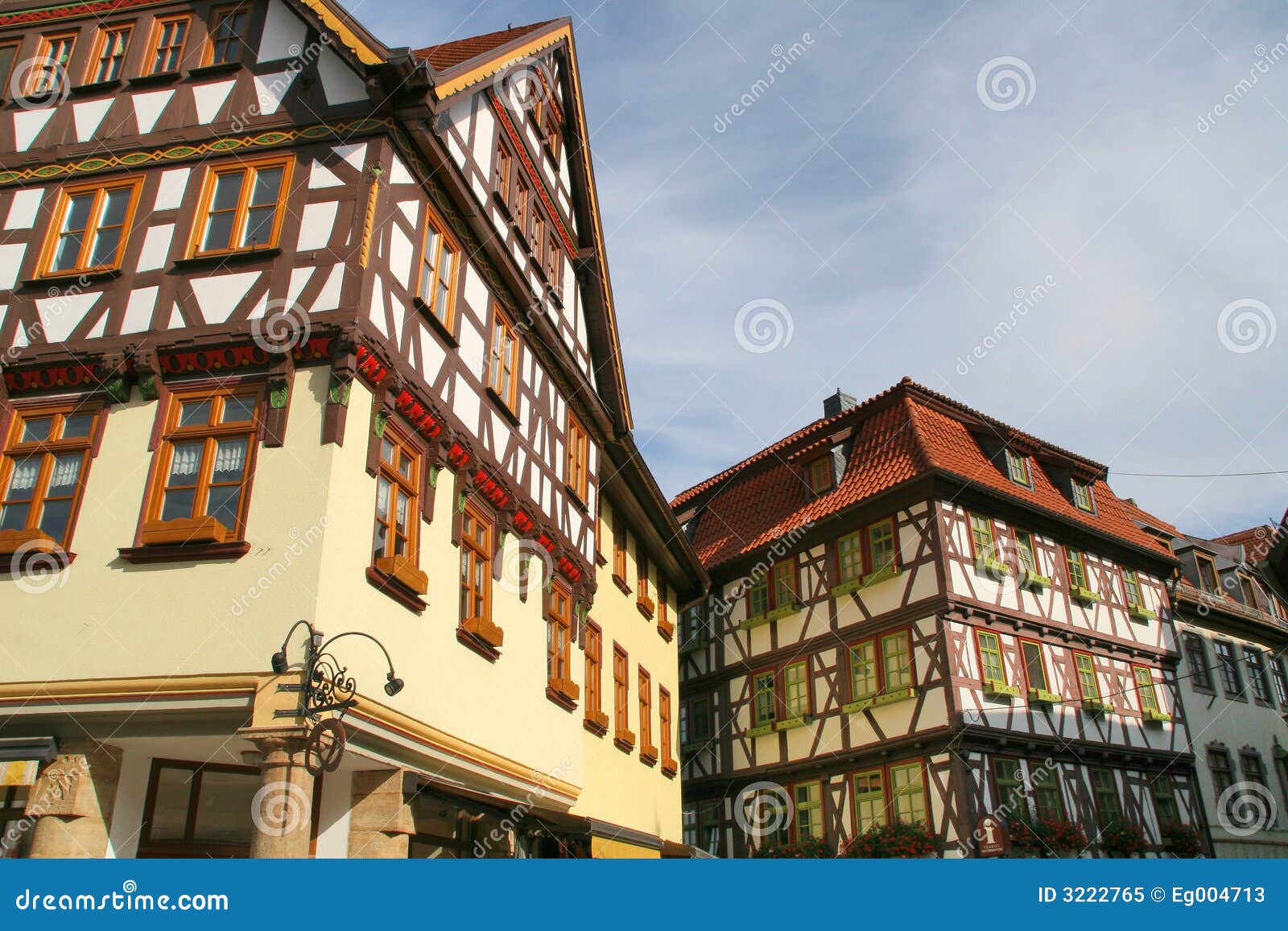 A Half-timbered Building Is A Building, Its Walls Are Built Using The ...