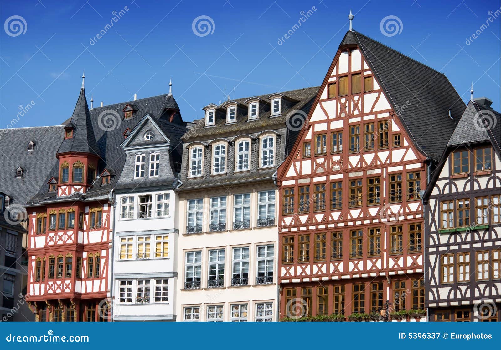 A Half-timbered Building Is A Building, Its Walls Are Built Using The ...