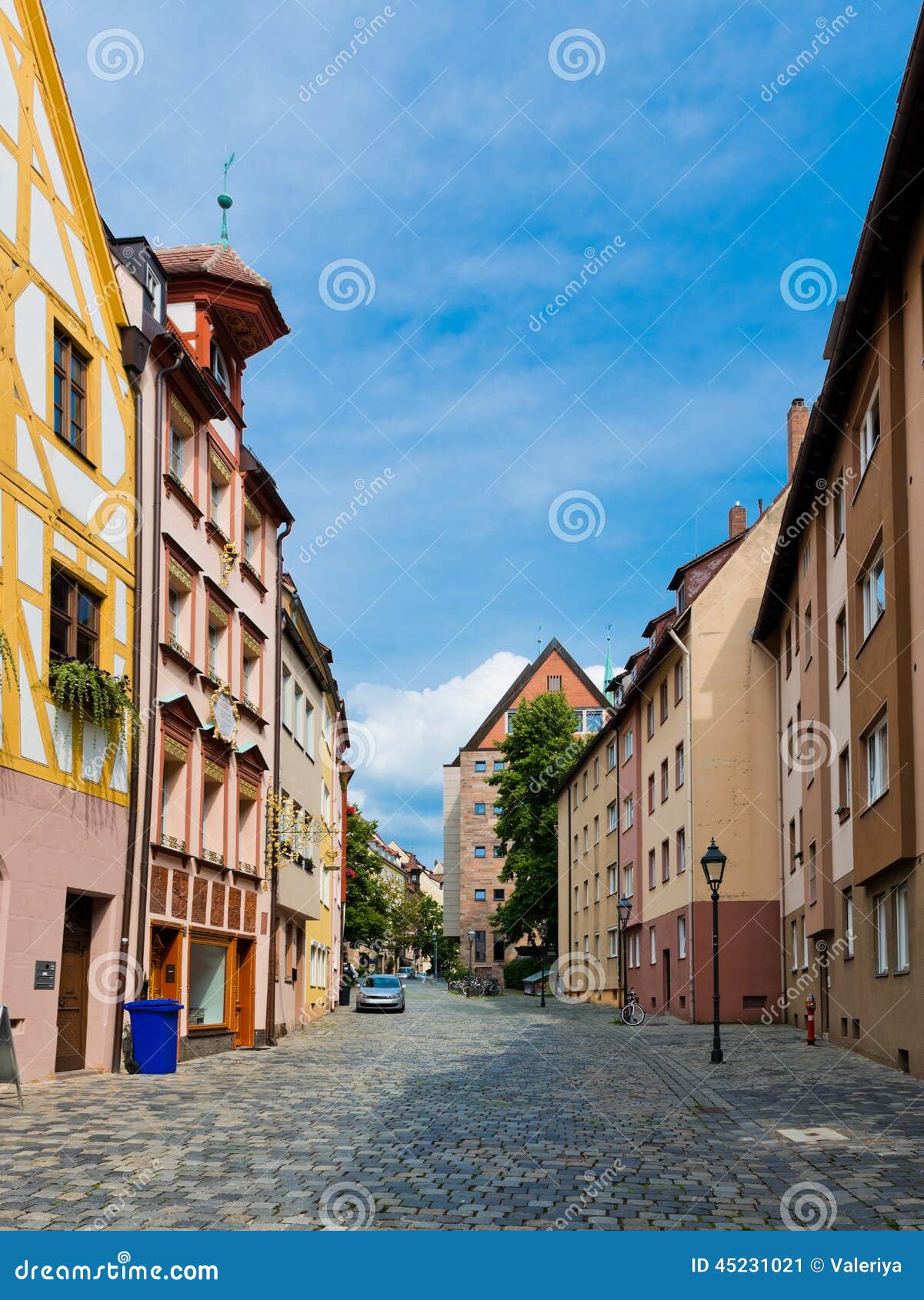 Old Town Nuremberg, Germany With Nazi Architecture And Centre Of The ...