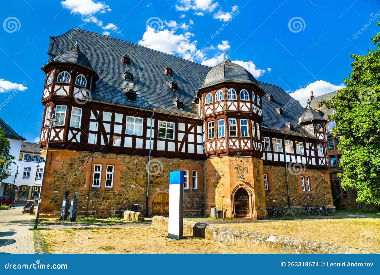 New Castle in Giessen - Hessen, Germany Stock Photo - Image of ...