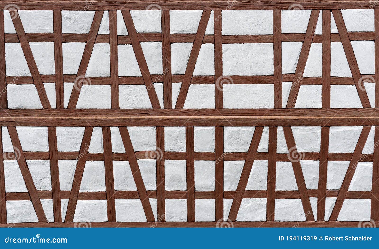 Half-timbered Pattern - Detail of a Model Building House Stock Image ...