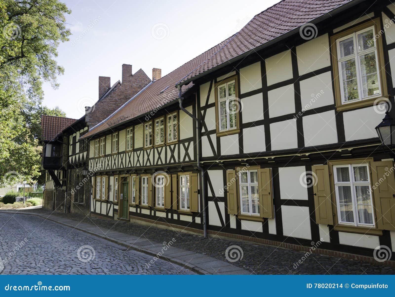 Half Timbered Typican German Houses Stock Photo - Image of preserved ...