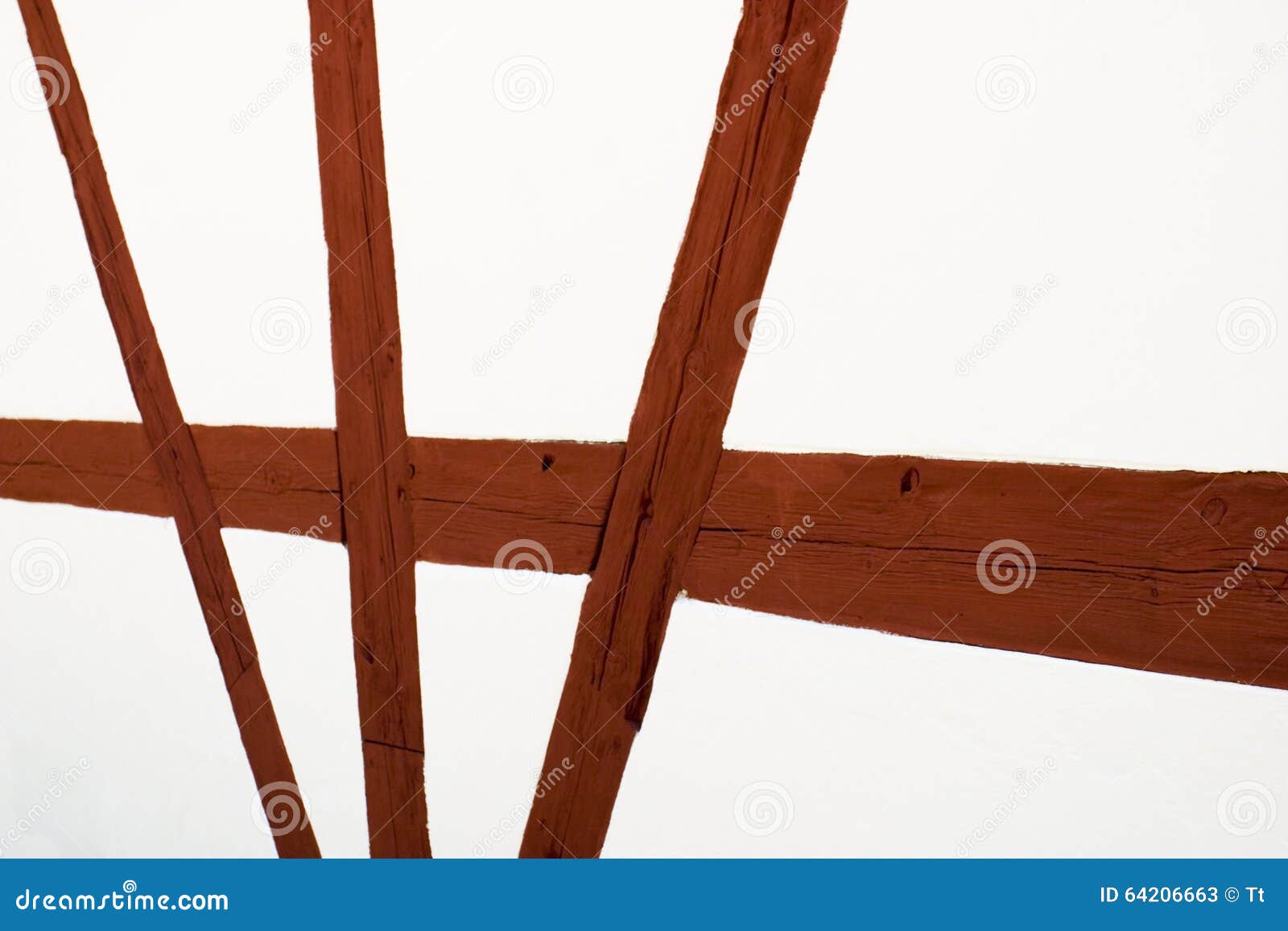 Half-timbering Tower With Verdigris Roof On Red Tile Building Royalty ...