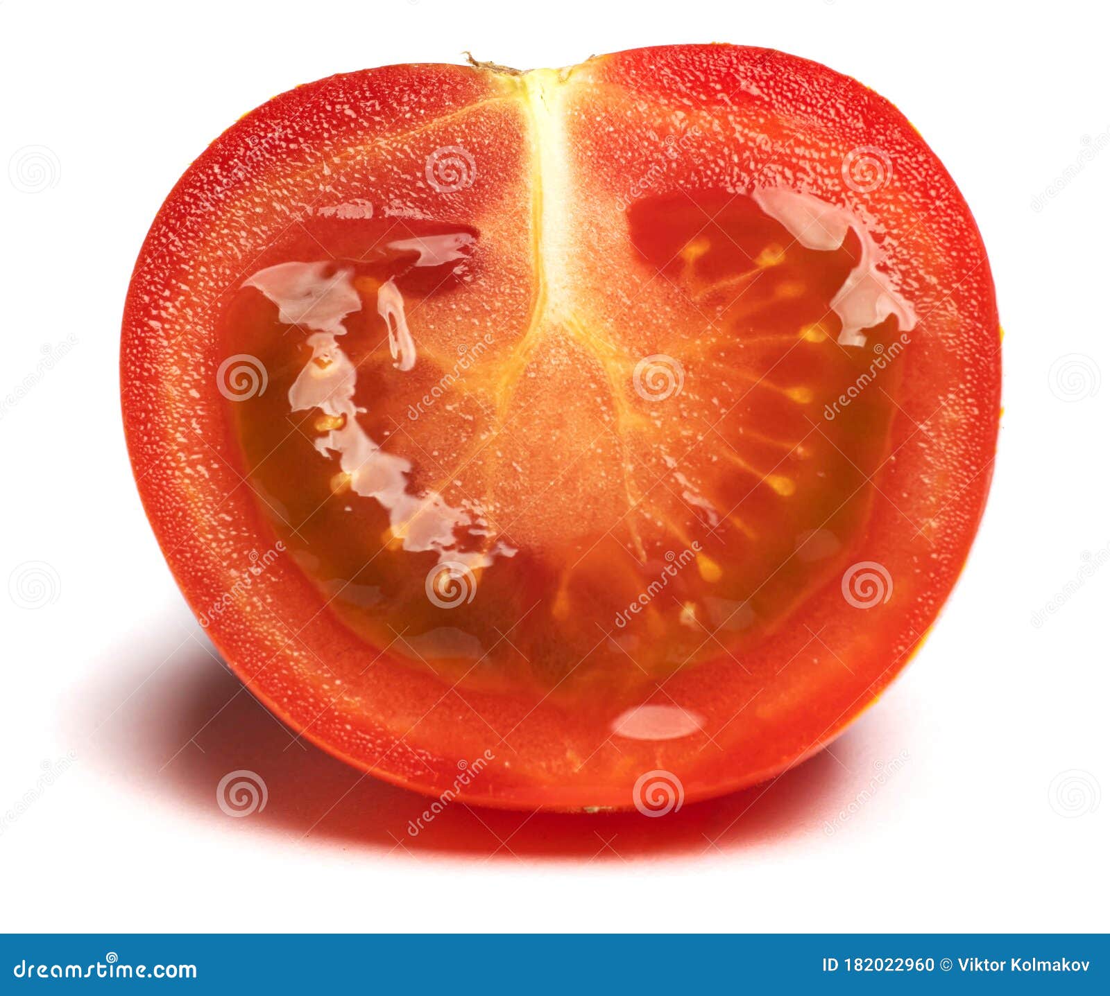Half of Tomato Isolated on White Background Stock Photo - Image of path ...