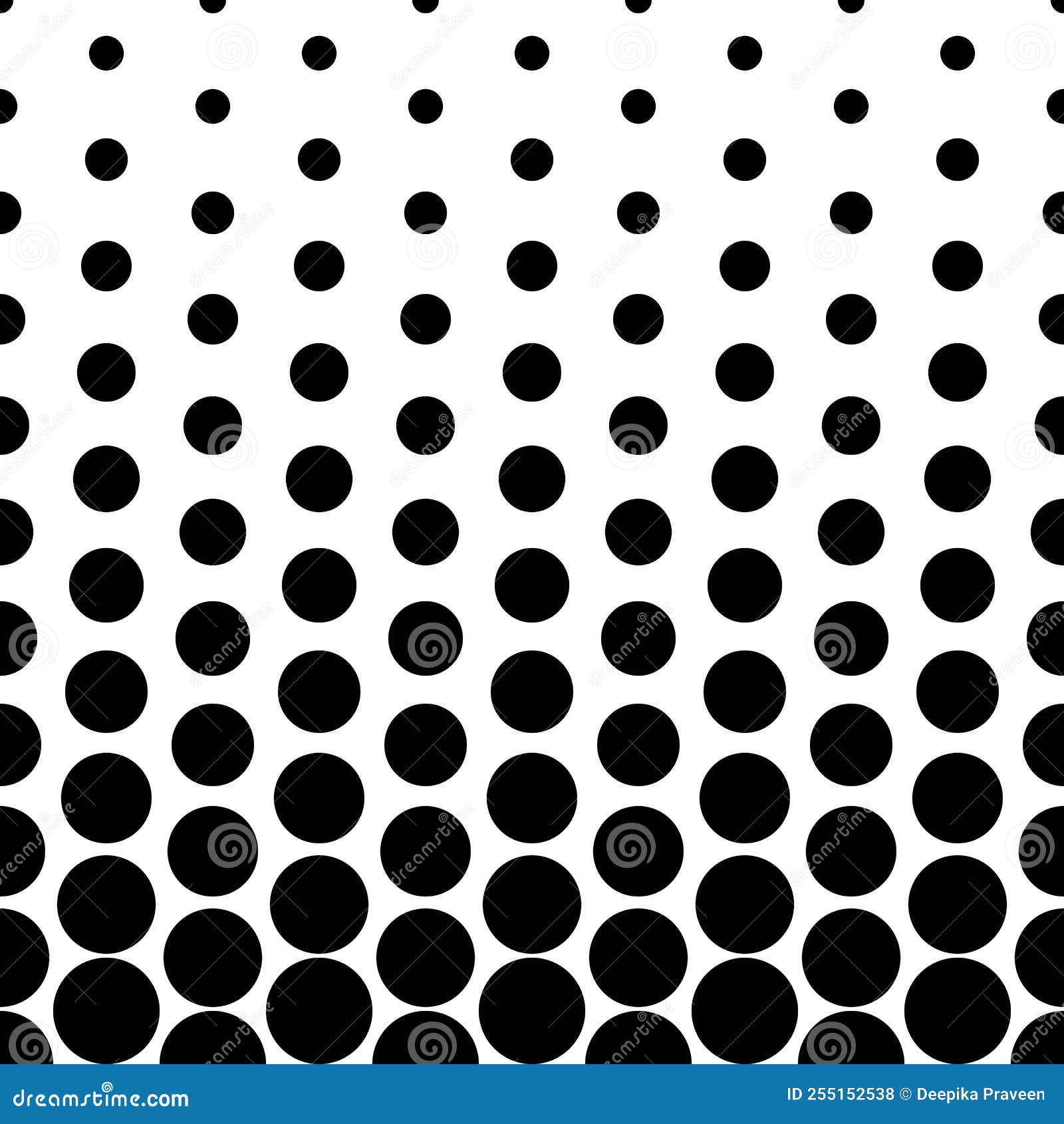 Half Tone Circles Seamless Pattern Stock Vector - Illustration of ...