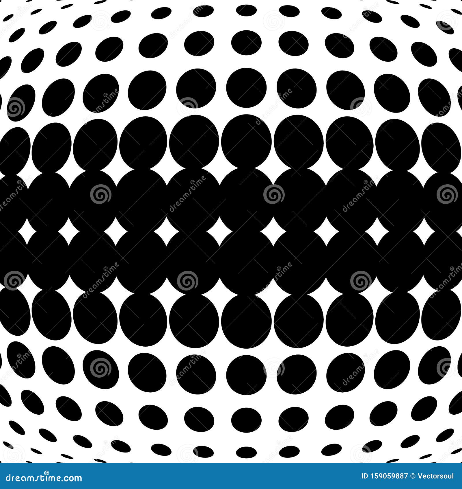 Half-tone Dots. Dotted, Circles Pattern. Sphere, Orb or Globe ...
