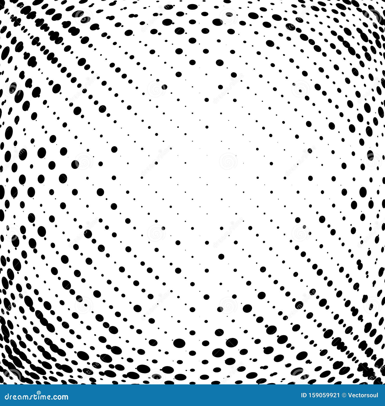 Half-tone Dots. Dotted, Circles Pattern. Sphere, Orb or Globe ...