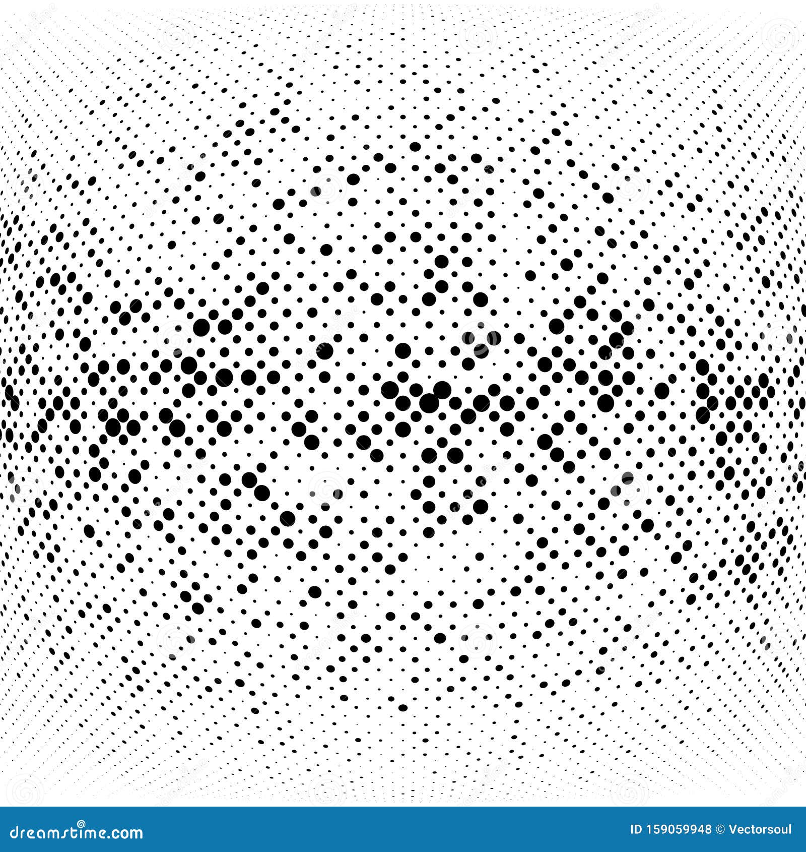 Half-tone Dots. Dotted, Circles Pattern. Sphere, Orb or Globe ...
