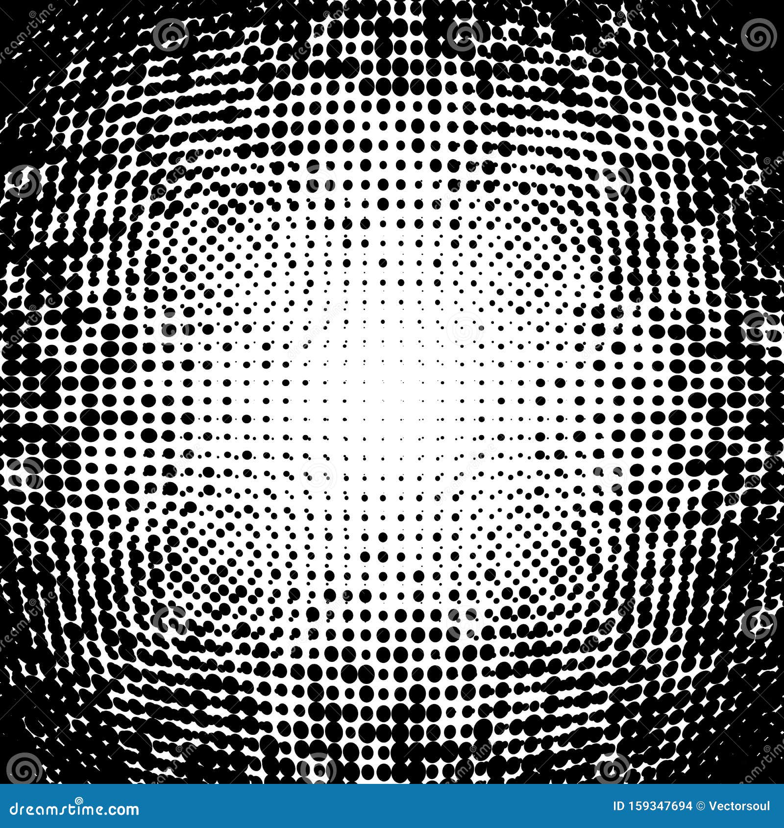 Half-tone Dots. Dotted, Circles Pattern. Sphere, Orb or Globe ...