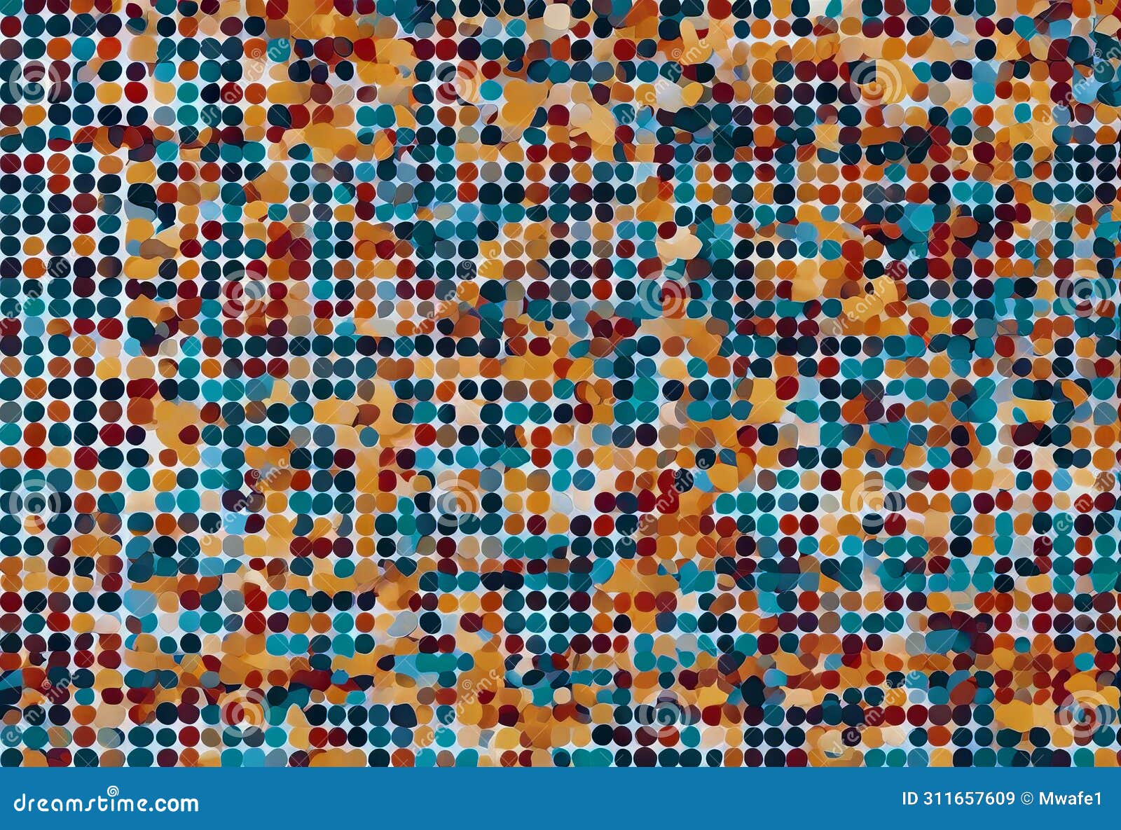 Half Tone Horizontal Pattern. Pop Art Dots Background. Vector Illustration. Stock ...