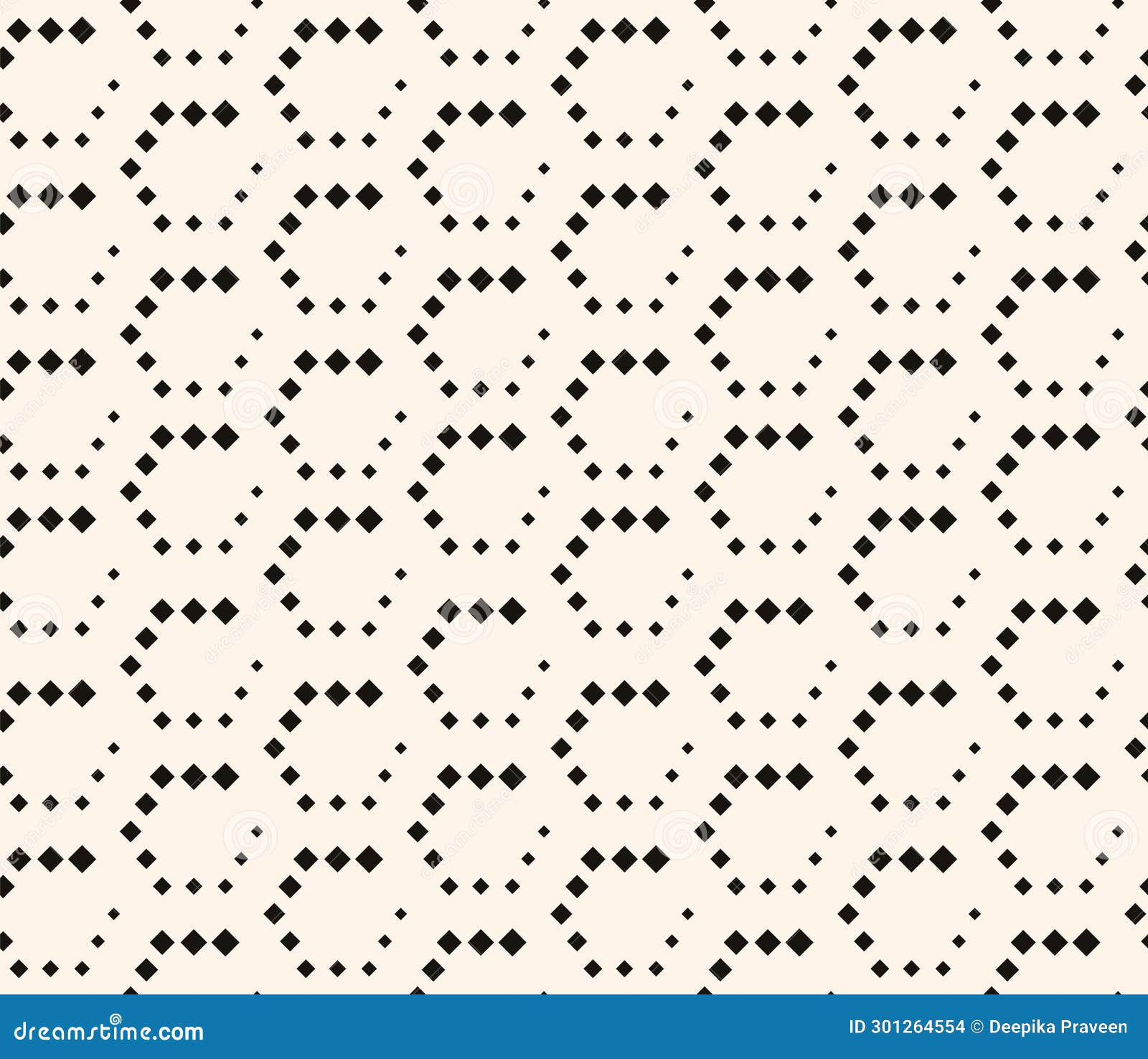 Half Tone Rhombus Seamless Pattern Stock Vector - Illustration of ...