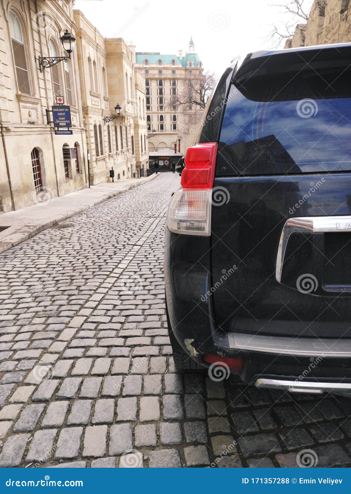 Half of Toyota Prado Car Inside of the Old City Stock Photo - Image of ...
