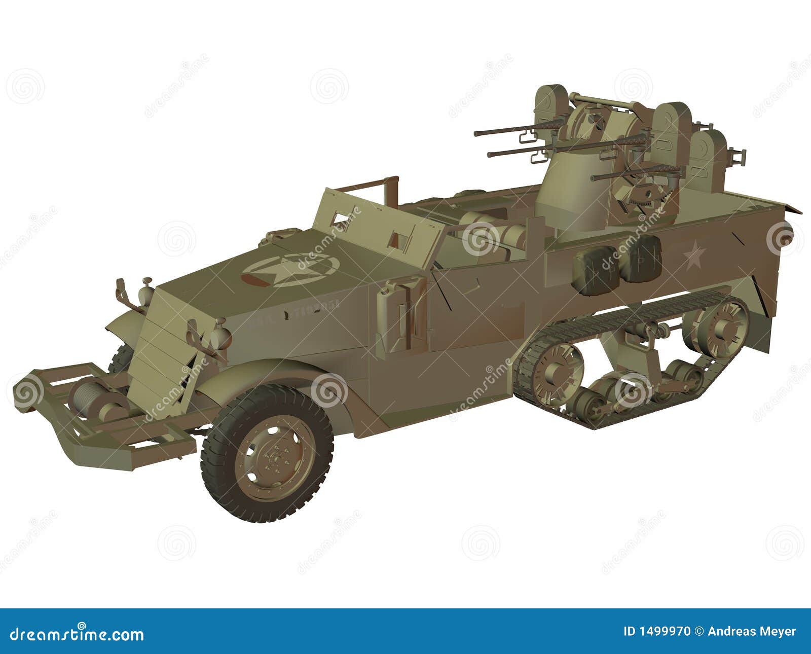 Half Track M16 Stock Photo - Image: 1499970