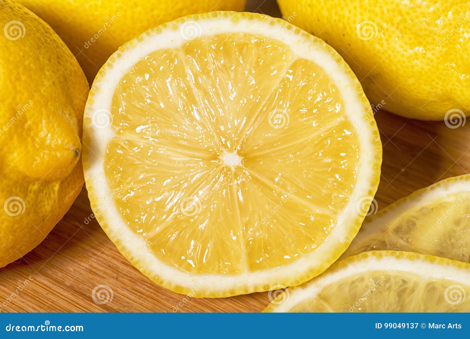 Lemons stock image. Image of sour, slice, yellow, fruit - 99049137