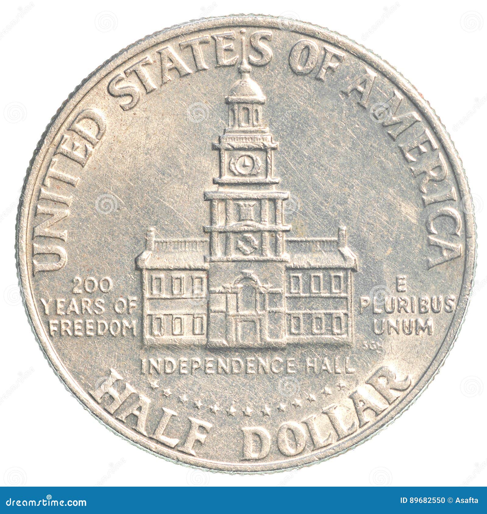 Half US Dollar coin stock photo. Image of market, fifty - 89682550