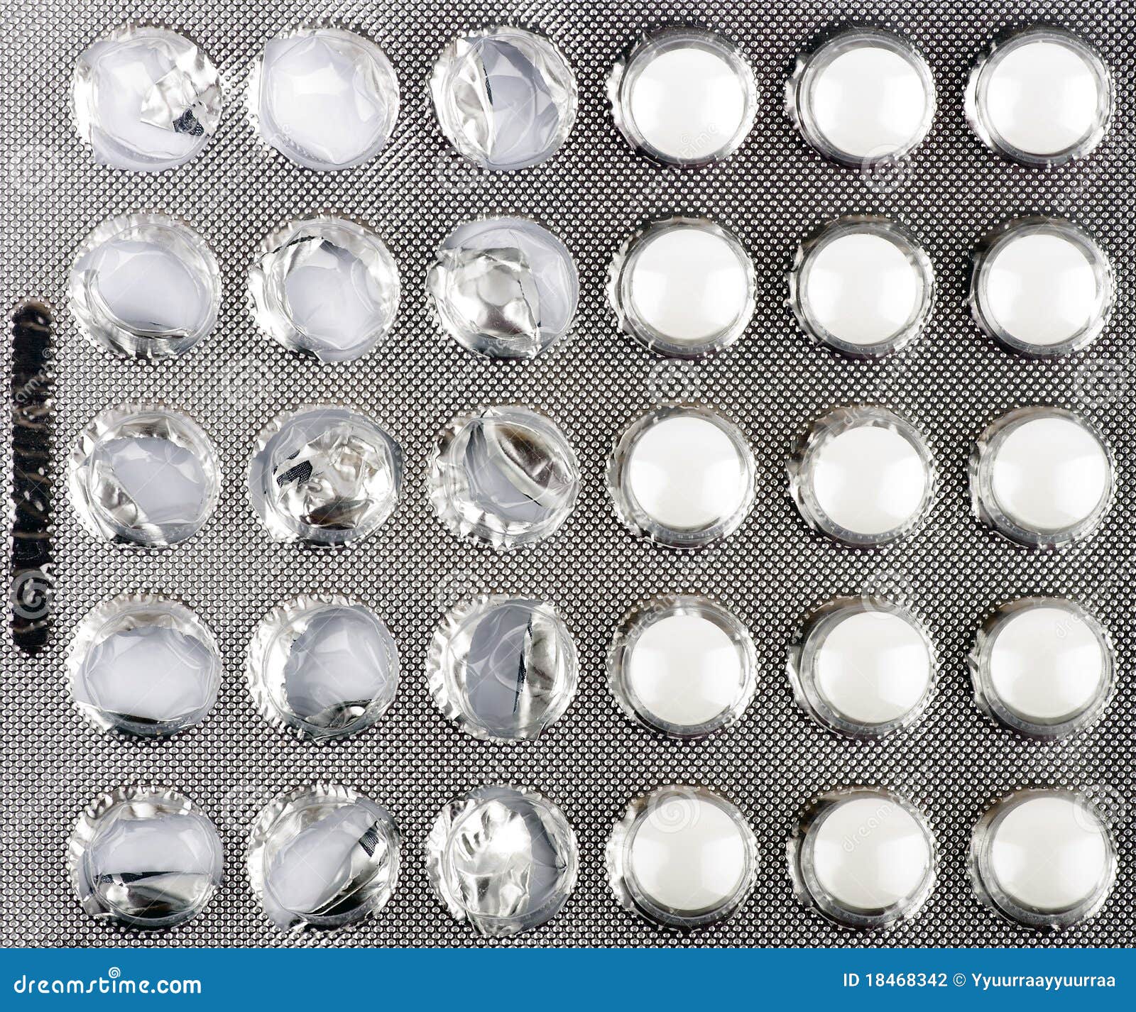 Half used pack of tablets stock photo. Image of health - 18468342