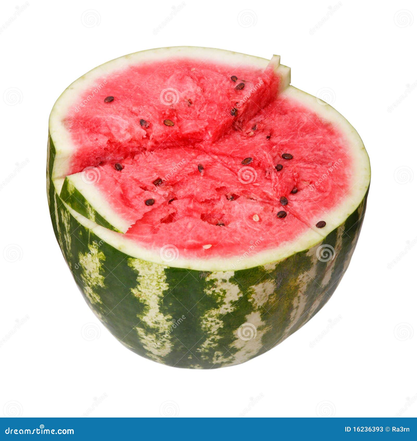 Half of the watermelon stock image. Image of dessert - 16236393