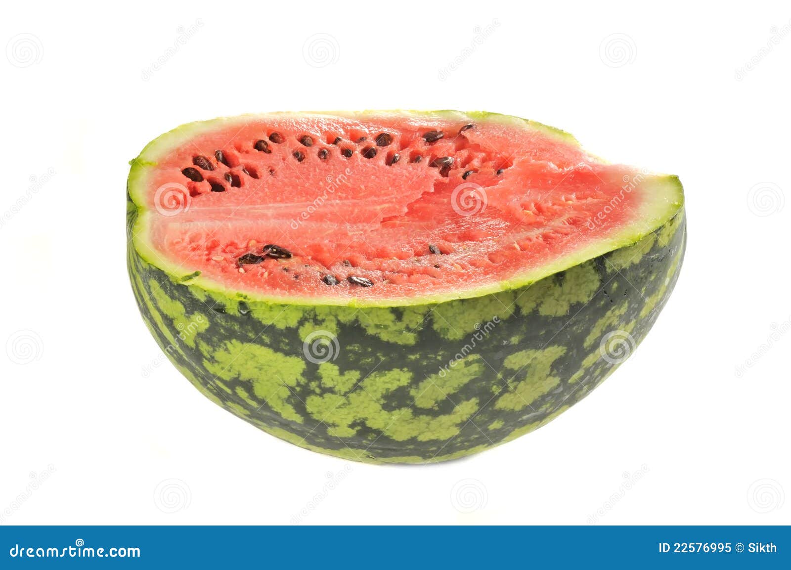 Half of Watermelon stock image. Image of natural, melon - 22576995