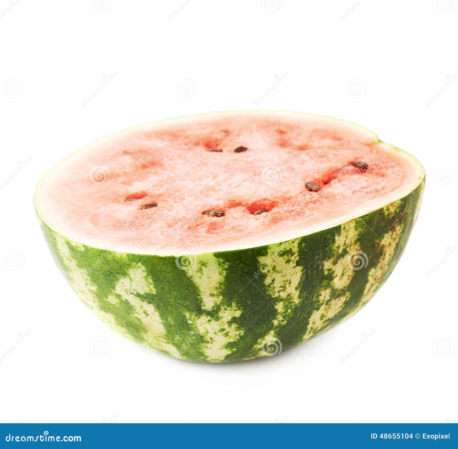 Half of a Watermelon Fruit Isolated Stock Photo - Image of nutrition ...