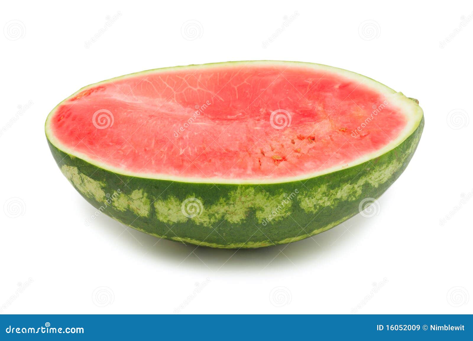 Half a Watermelon, Isolated Stock Image - Image of close, green: 16052009