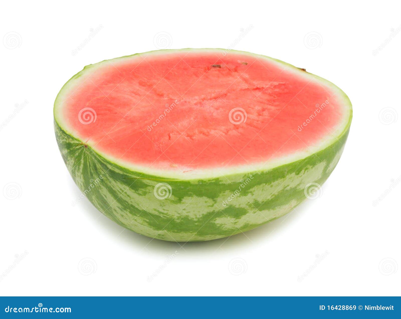 Half a Watermelon, Isolated Stock Image - Image of background, food ...