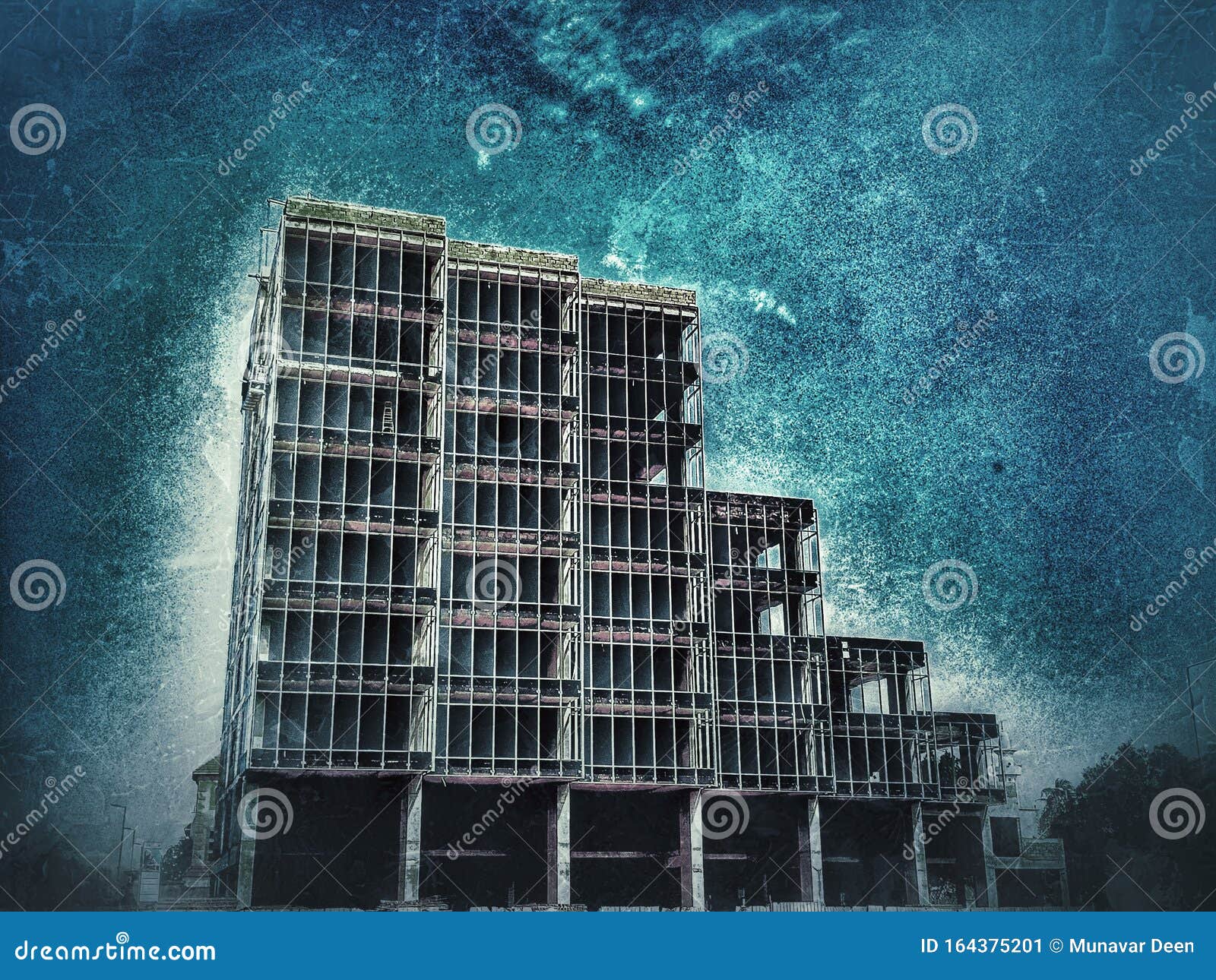 Half way construction stock image. Image of picsart - 164375201