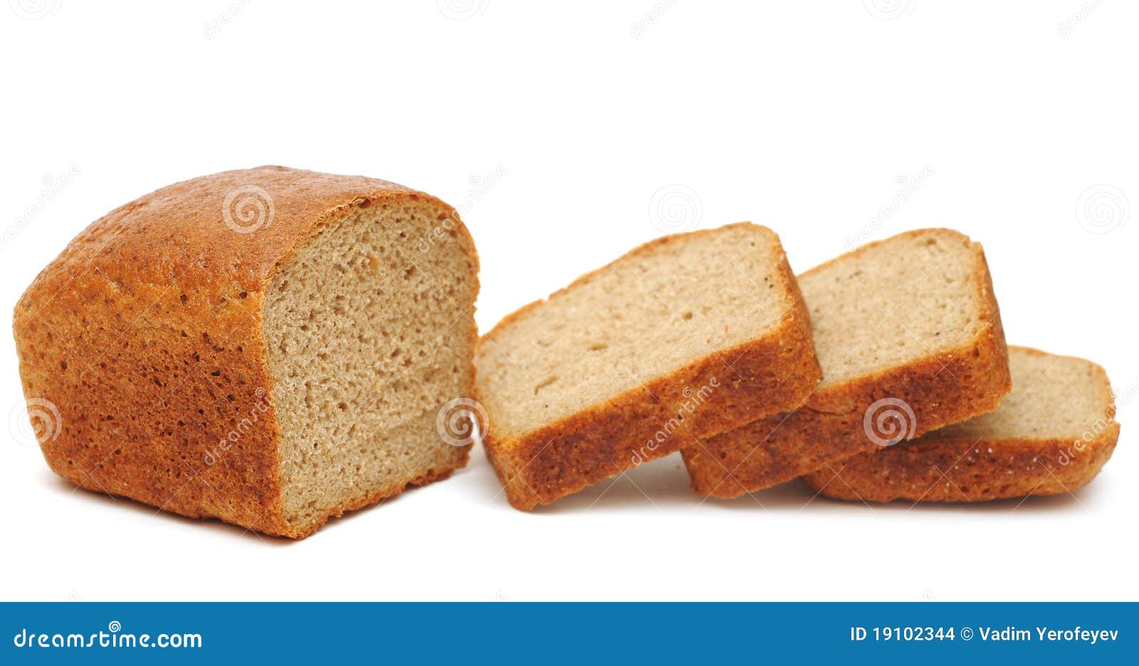 Half wheat bread round stock photo. Image of calories - 19102344