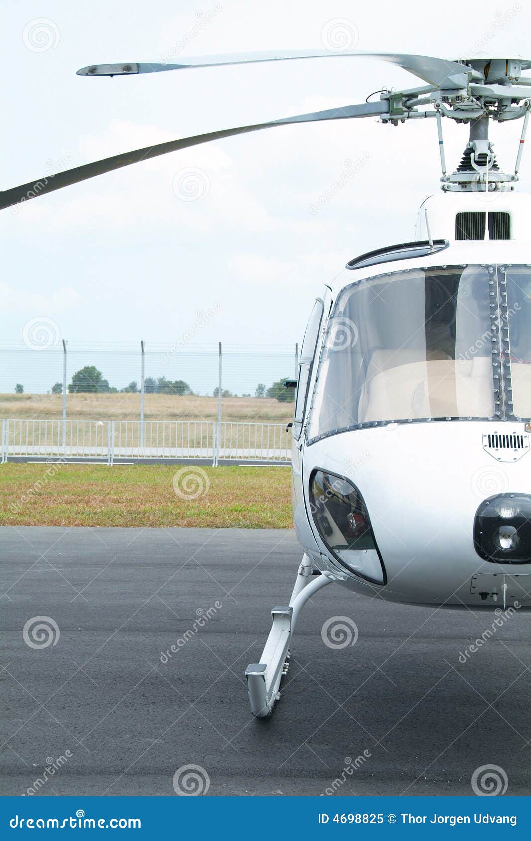 Half, white helicopter stock image. Image of tarmac, white - 4698825