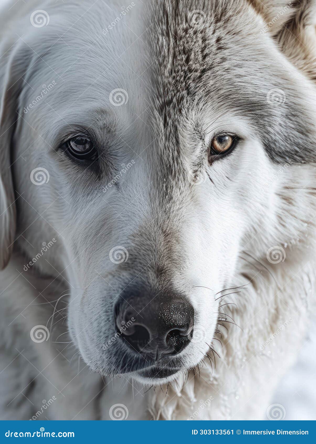 Labrador Wolf Howling Under The Full Moon On A Frozen Tundra Stock ...