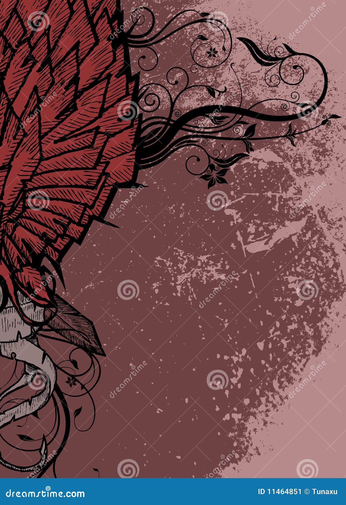 Half wing stock vector. Illustration of decorative, sign - 11464851