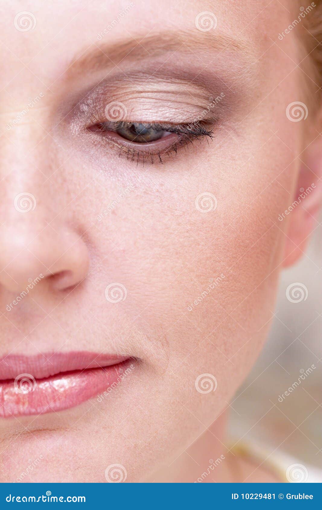 Half of woman face stock image. Image of close, lips - 10229481