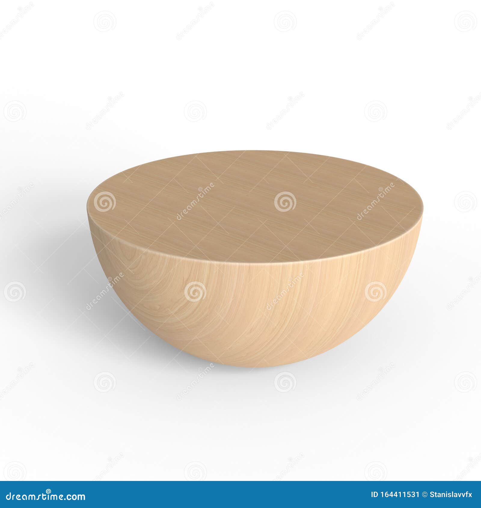 Half of Wooden Sphere. Hemisphere. Geometric Shape. Isolated on White ... Half of Wooden Sphere. Hemisphere. Geometric Shape. Isolated on White ...