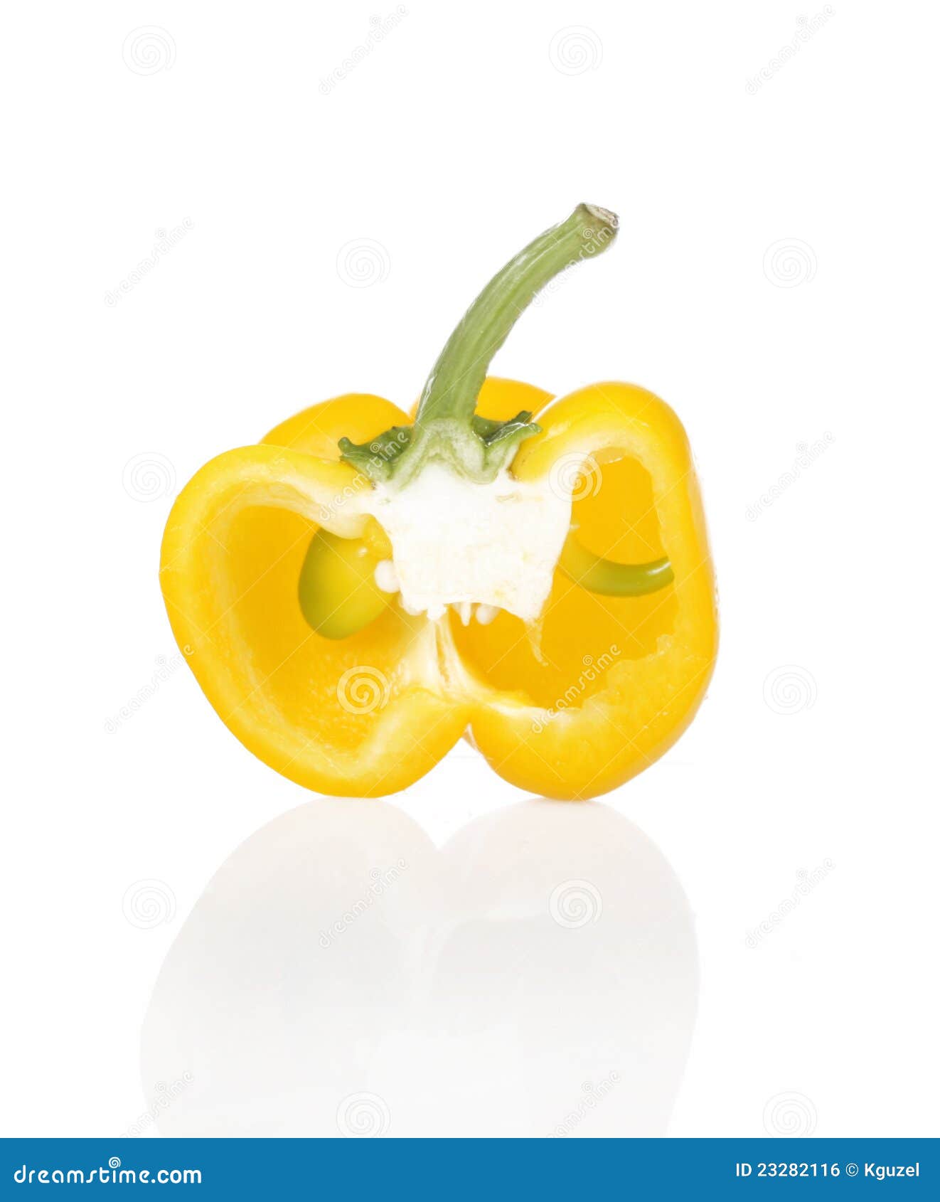 Half of yellow pepper stock photo. Image of organic, chili - 23282116