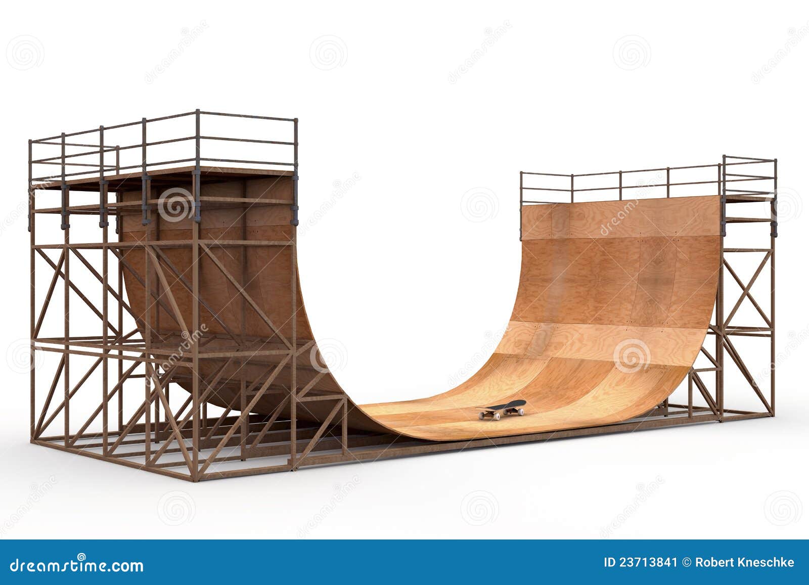 Halfpipe mit Skateboard stock abbildung. Illustration von kostgänger ...