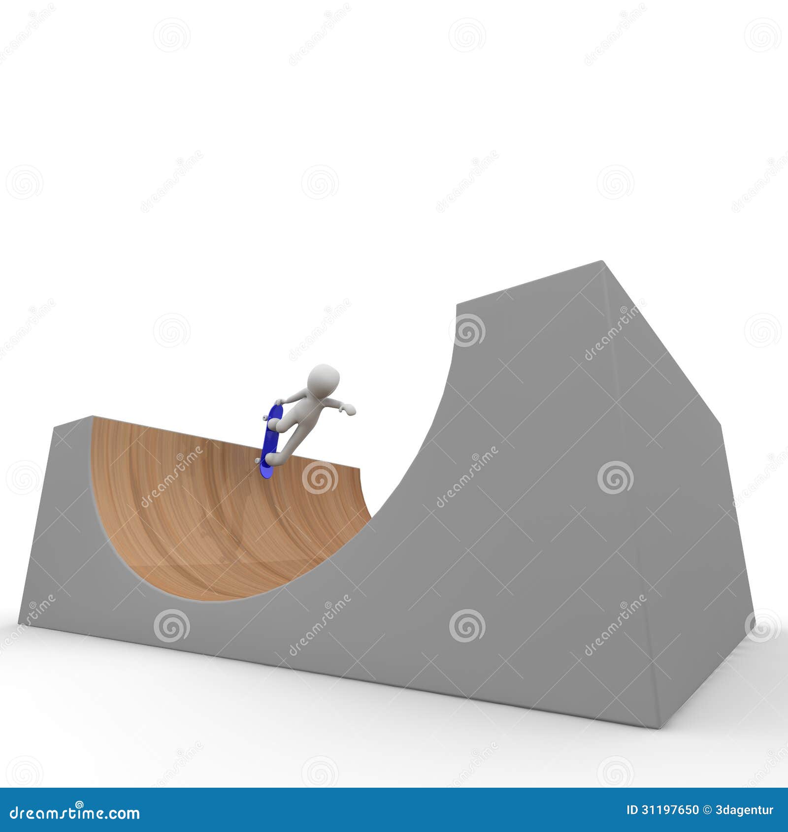 Halfpipe skating stock illustration. Illustration of action - 31197650