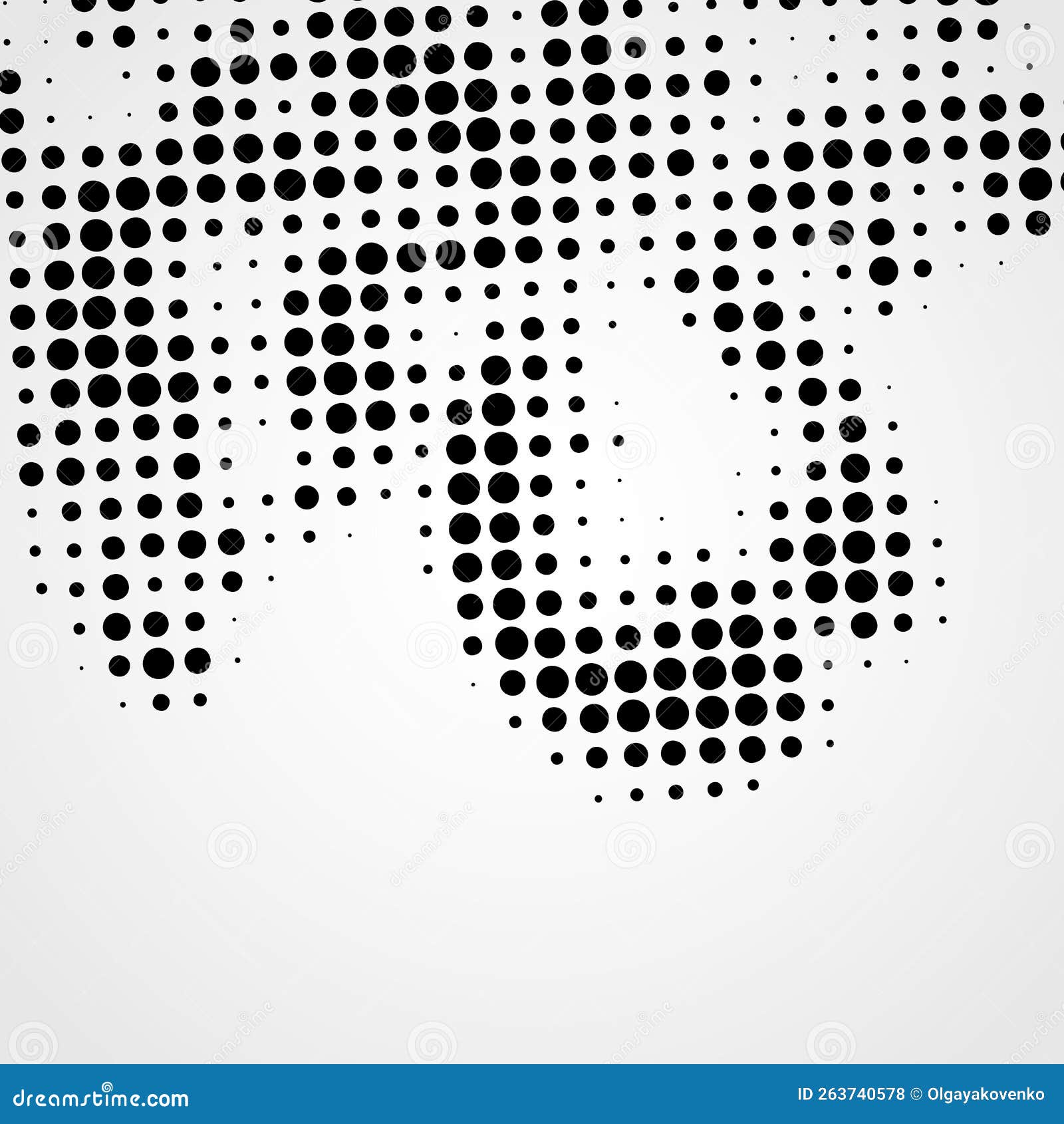 Halftone Abstract Black Dots Design Element Isolated on a White ...
