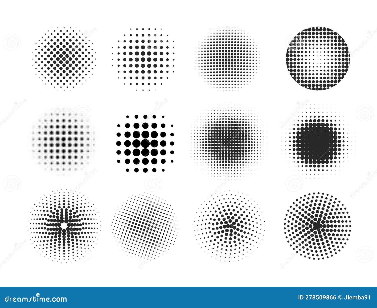 Halftone Abstract Dotted Circle. Stock Vector - Illustration of ...