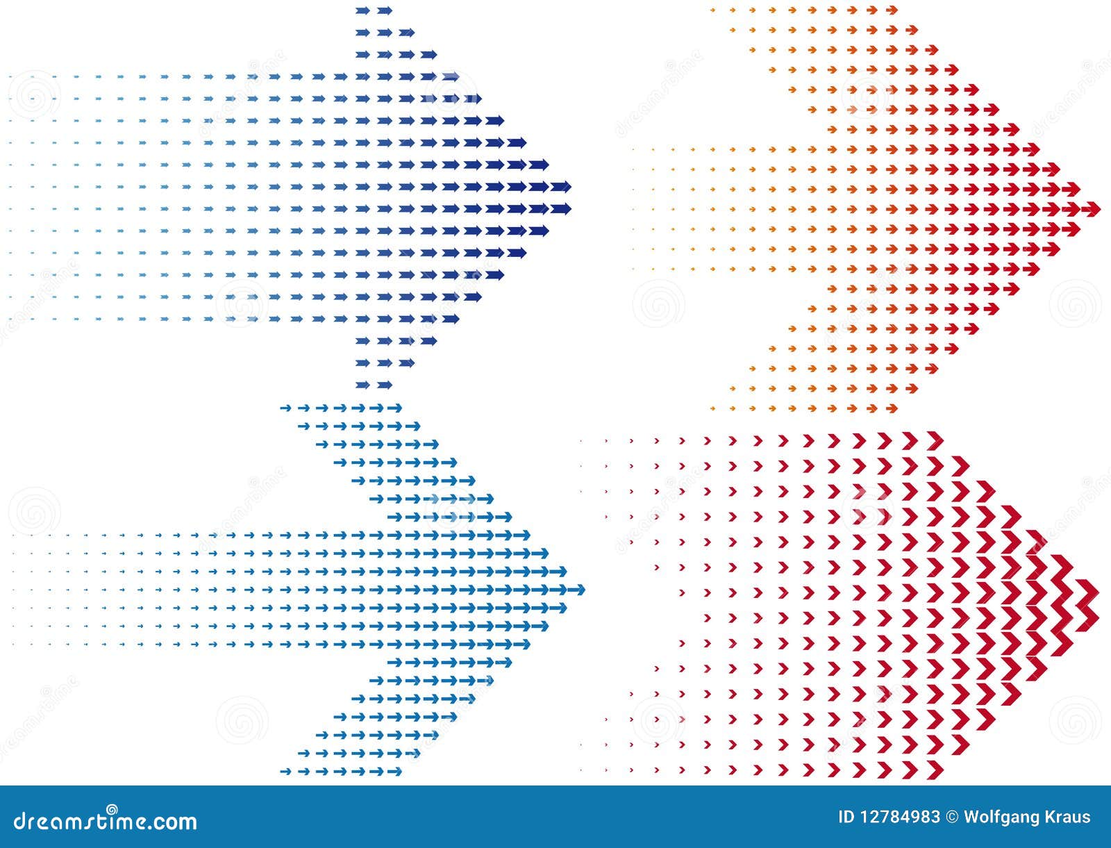 Halftone arrows, vector stock vector. Illustration of gradient - 12784983