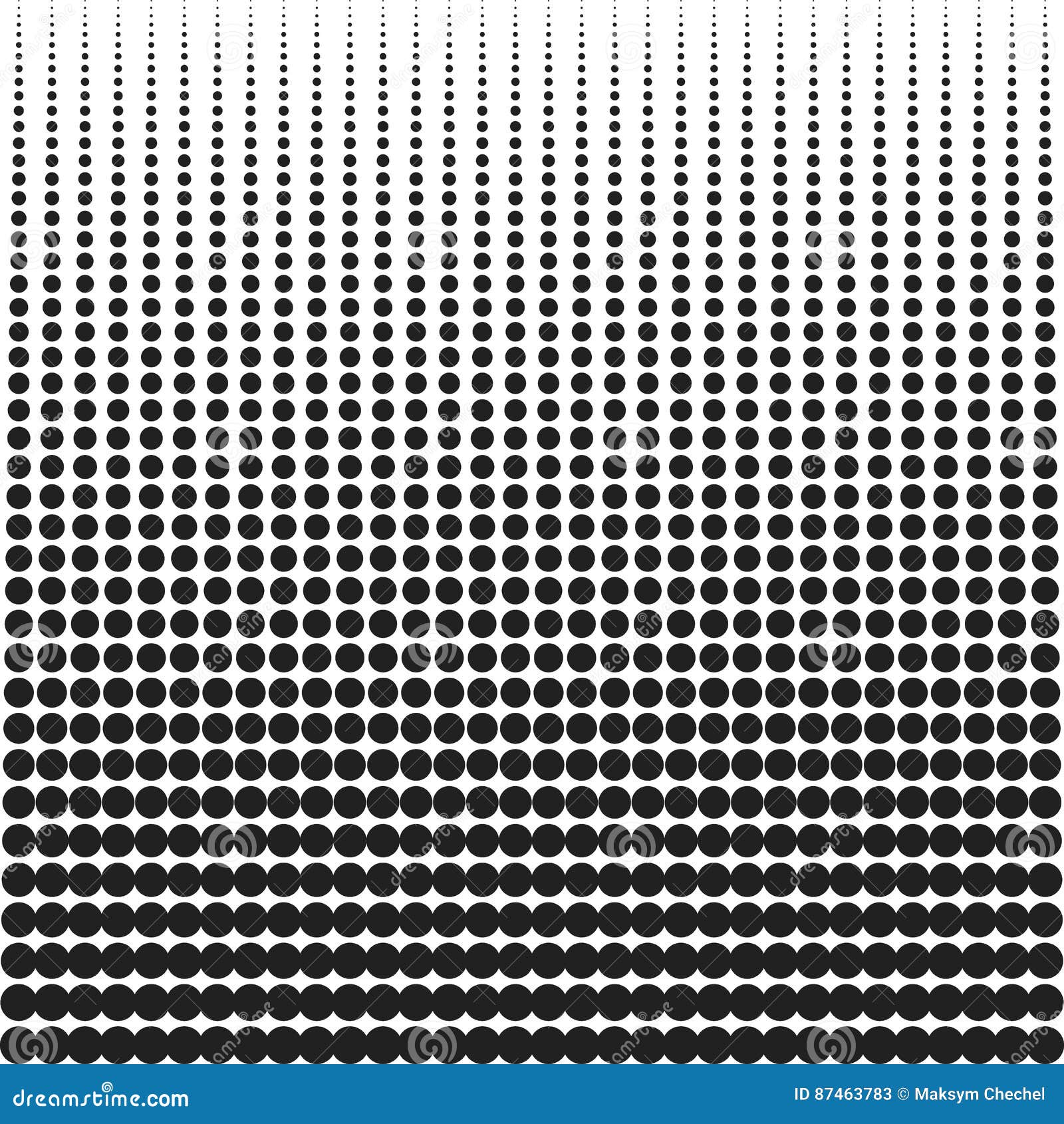 Halftone. Background with Dots of Different Size Stock Vector ...