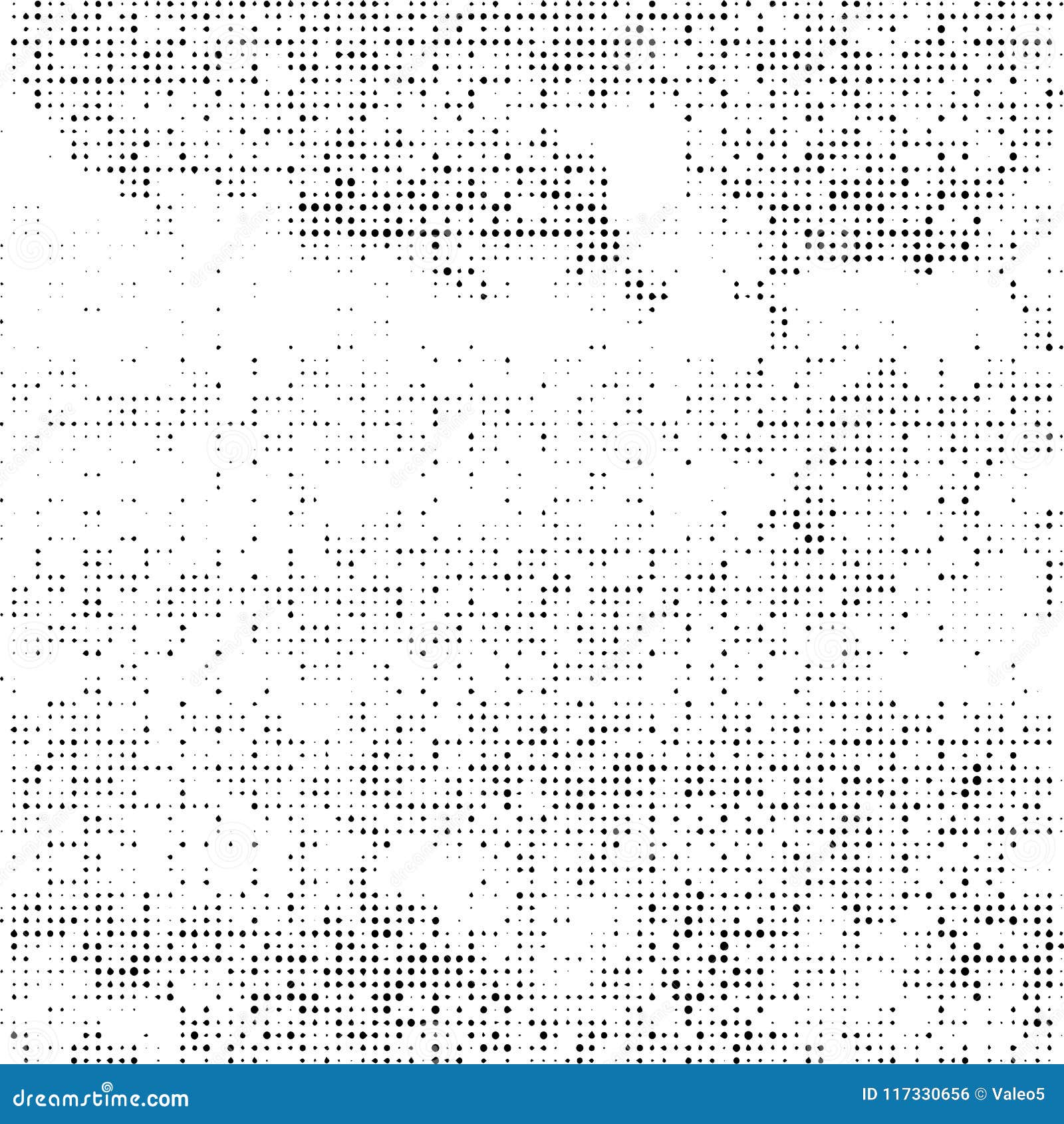 Halftone Background. Dotted Dirty Damaged Spotted Circles Pattern ...