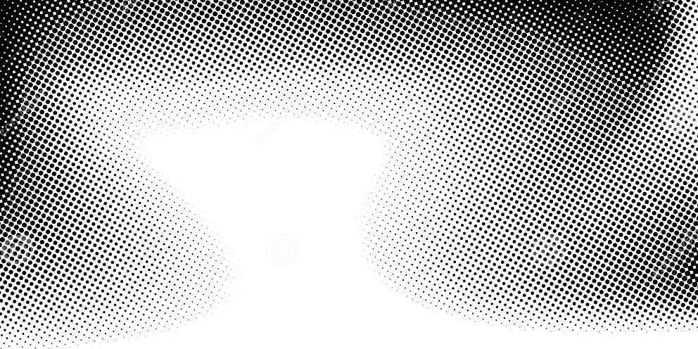 Halftone Background with Gradient and Pixelated Dot Pattern. Lack and ...