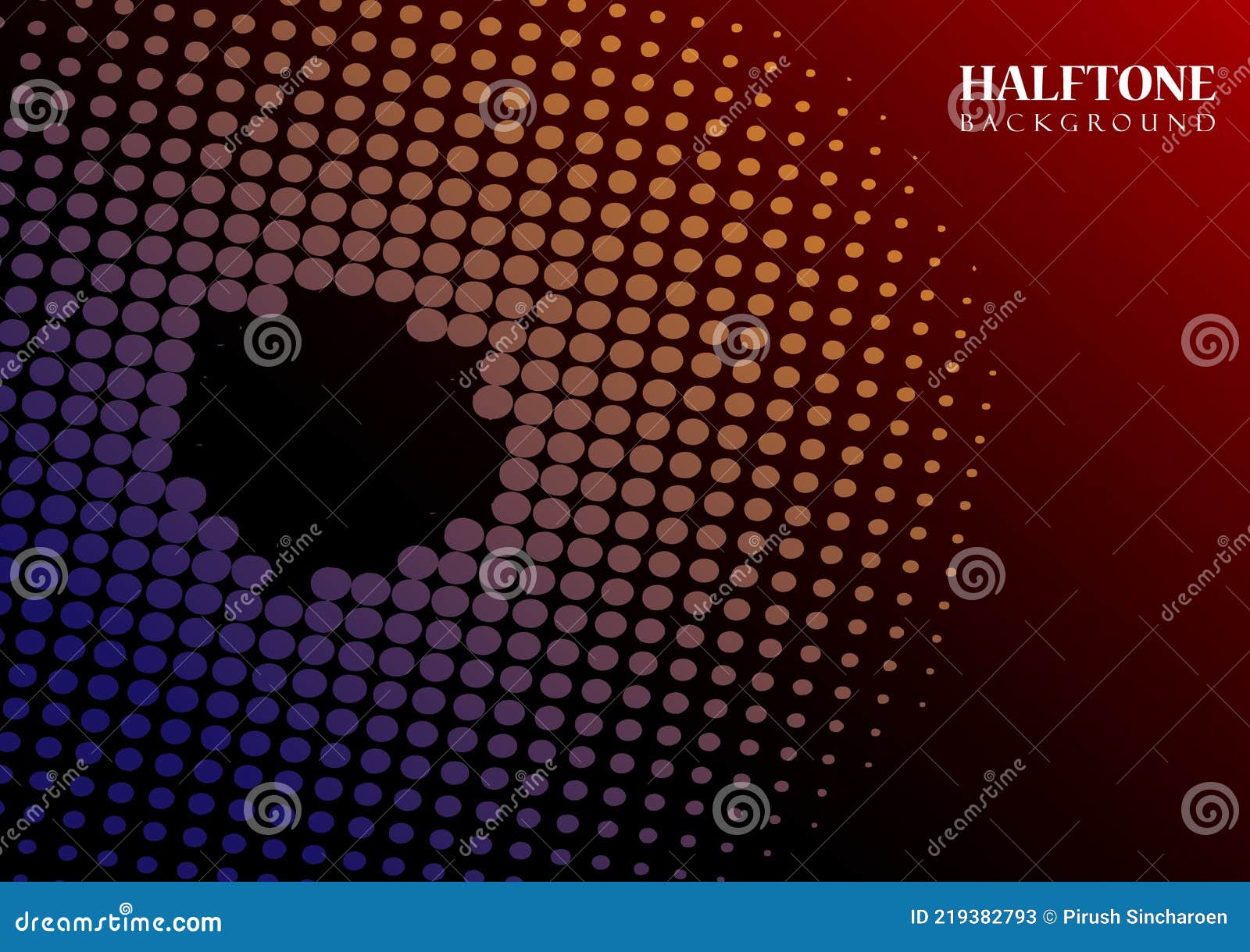 Halftone Background,Spherical Shape Spread Over Full Area, Soft ...