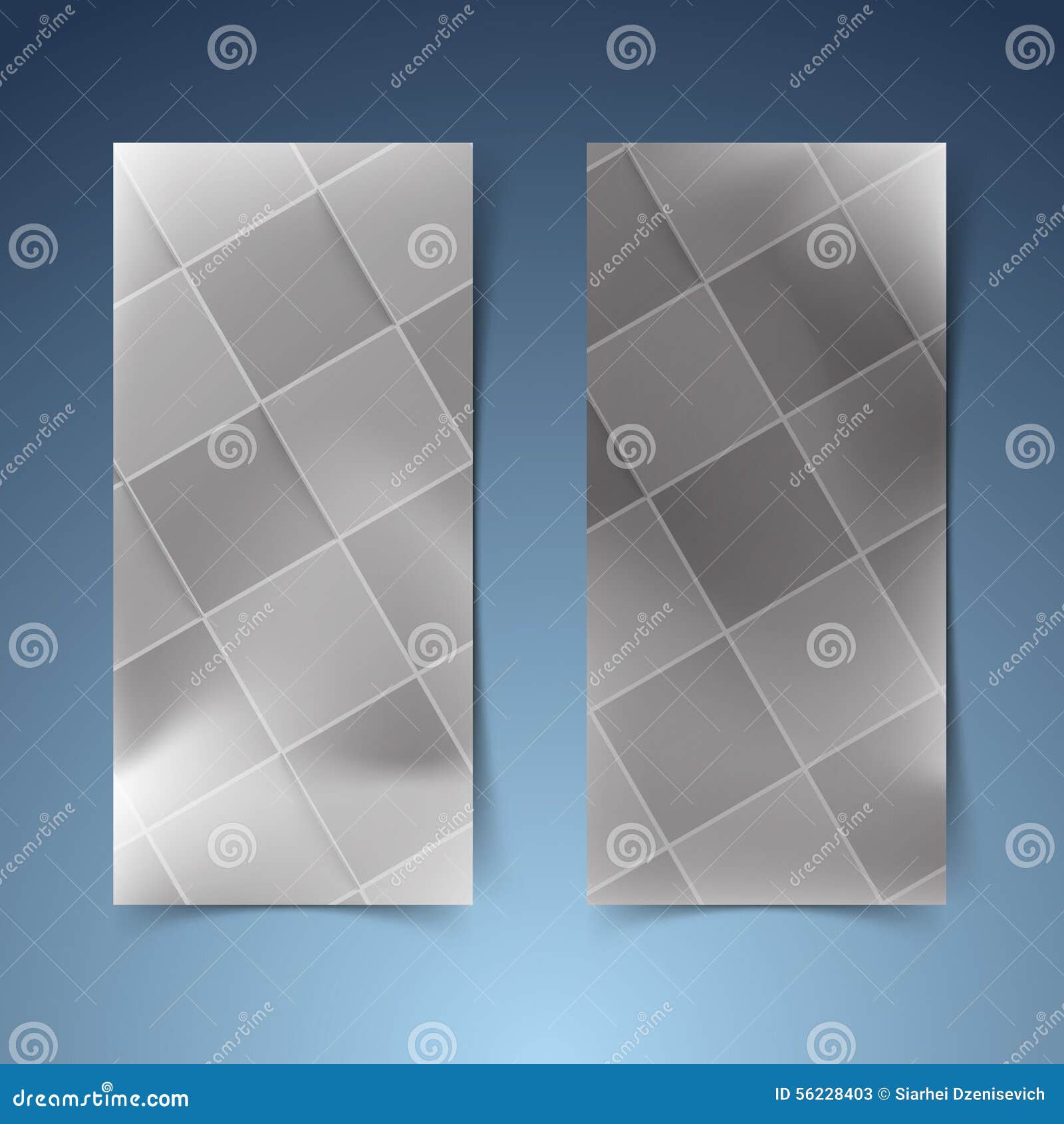 Halftone Black Tile Banner Collection Stock Vector - Illustration of ...