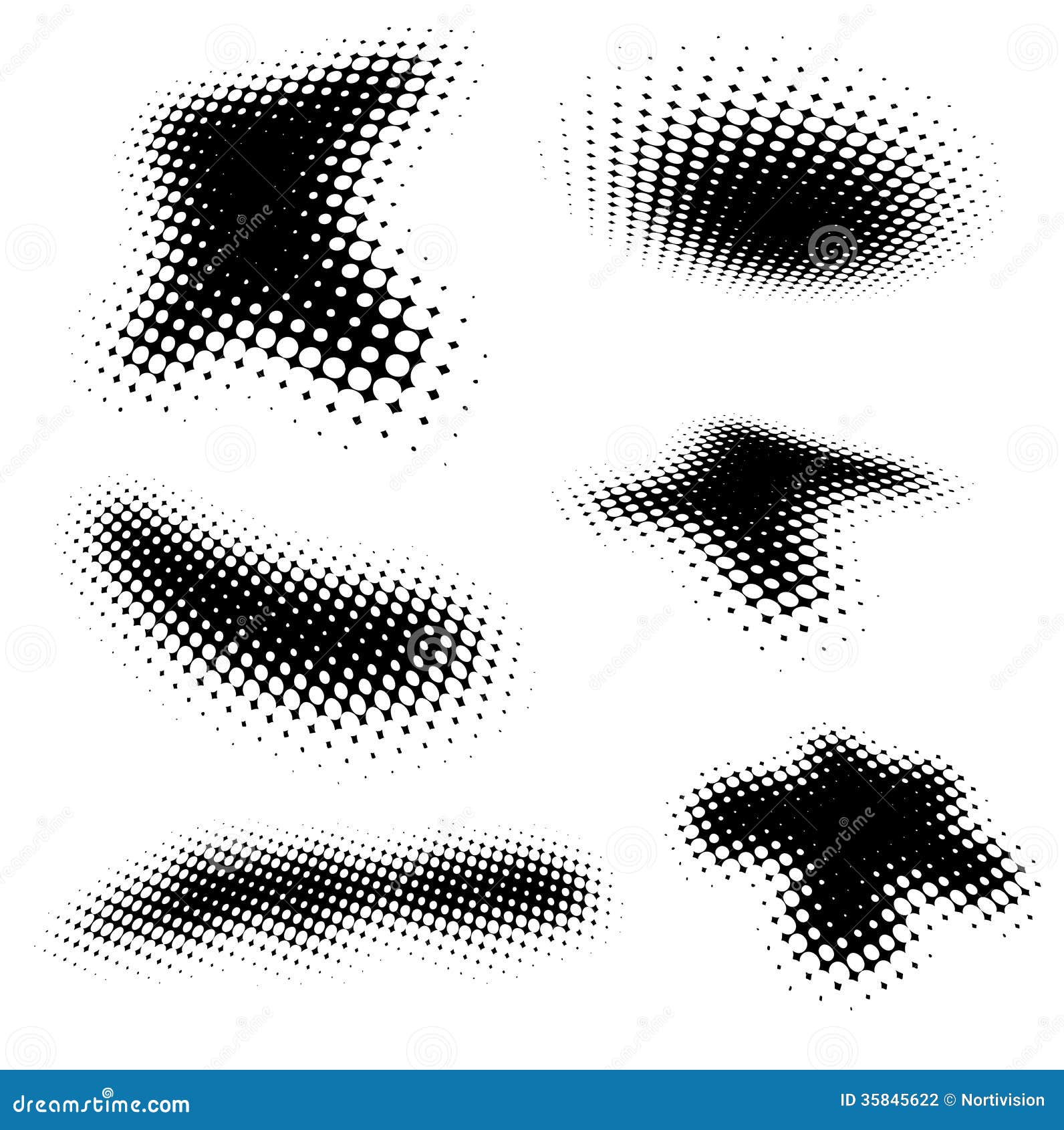 Halftone brushes stock vector. Illustration of decorative - 35845622
