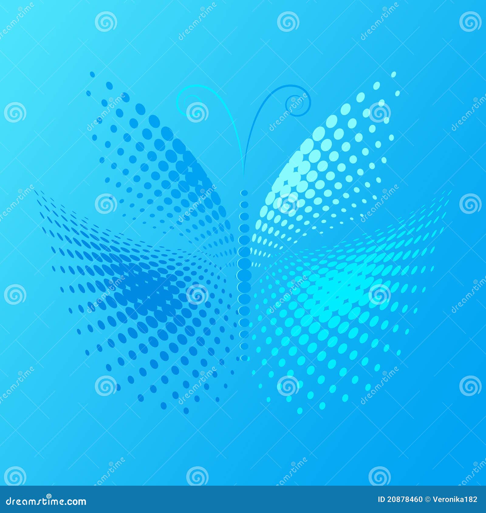 Halftone butterfly stock vector. Illustration of abstract - 20878460