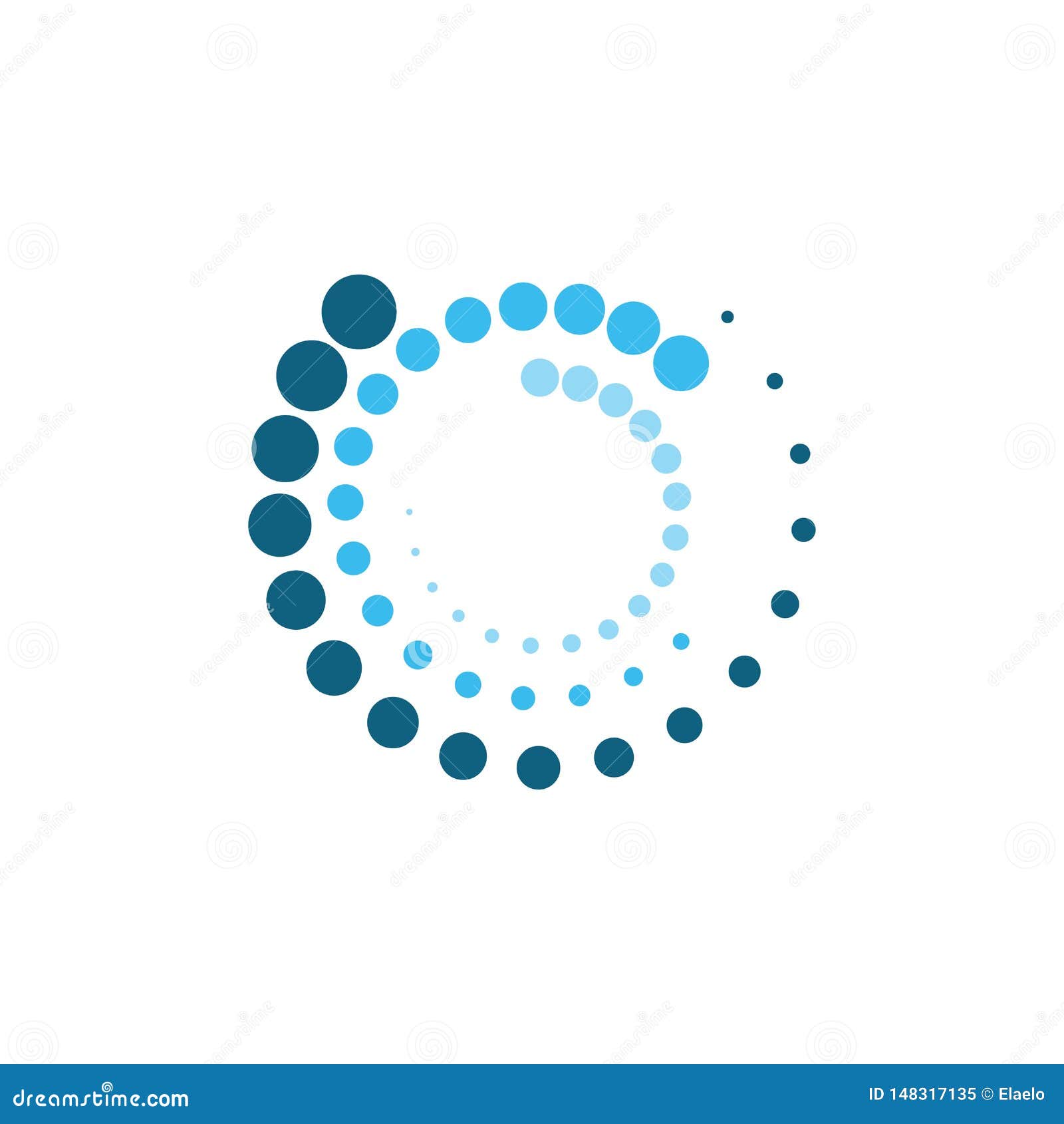 Halftone Circle Dots Vector Stock Vector - Illustration of sphere ...