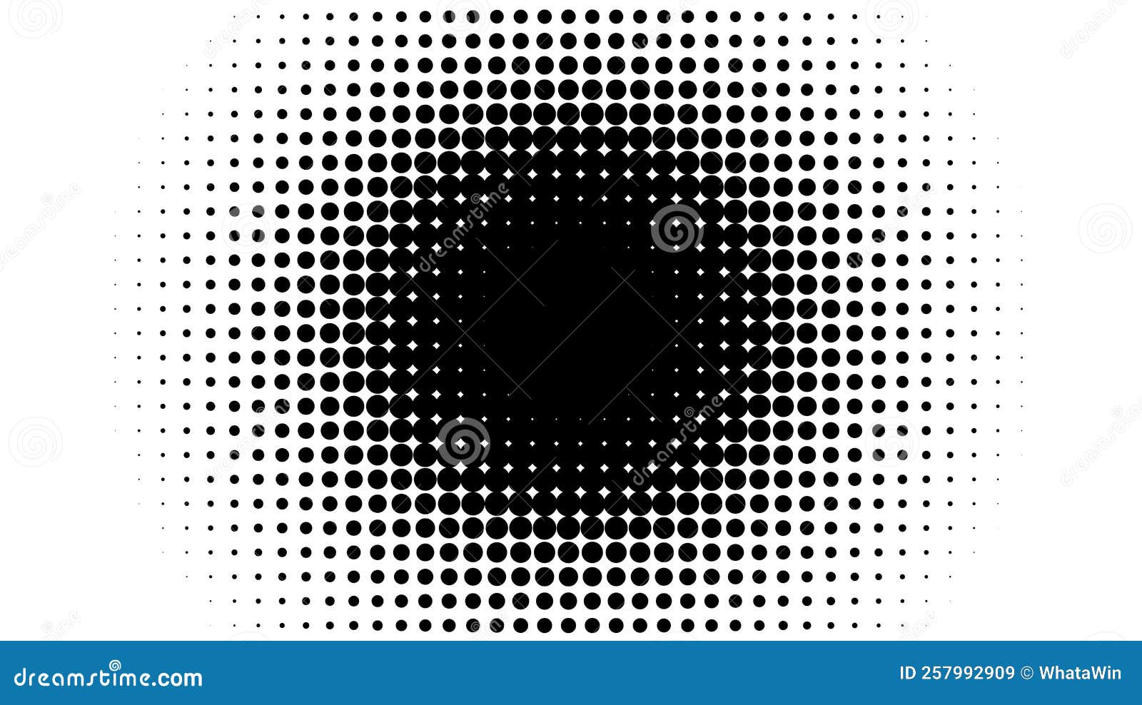 Halftone Circle, Duotone Dot Pattern on White Background Stock Vector ...