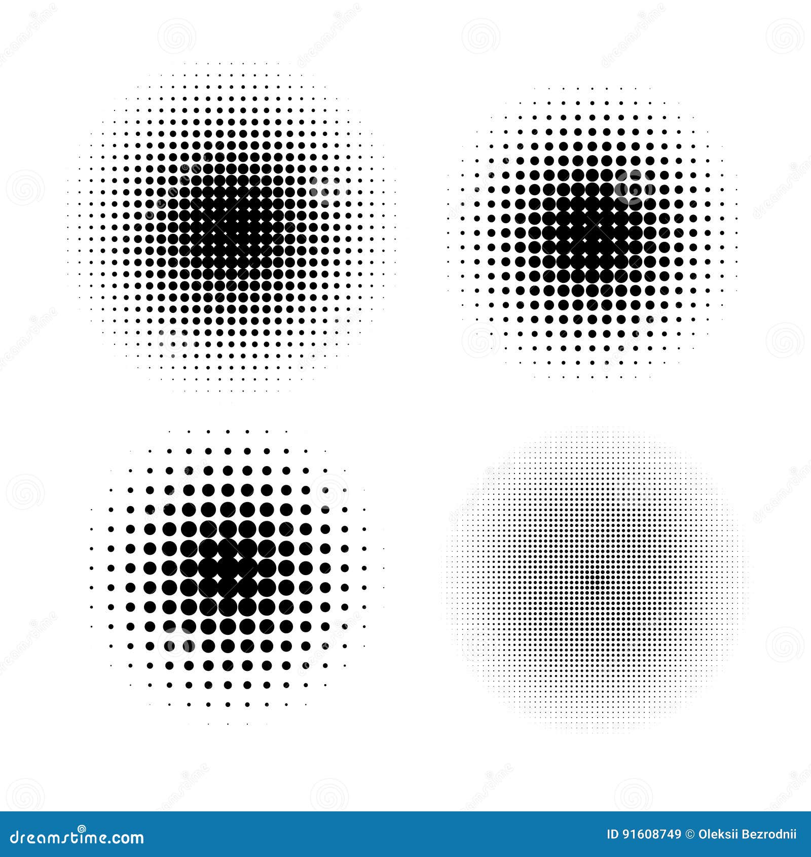 Halftone Circle Gradient Vector Doted Gradient Stock Vector ...