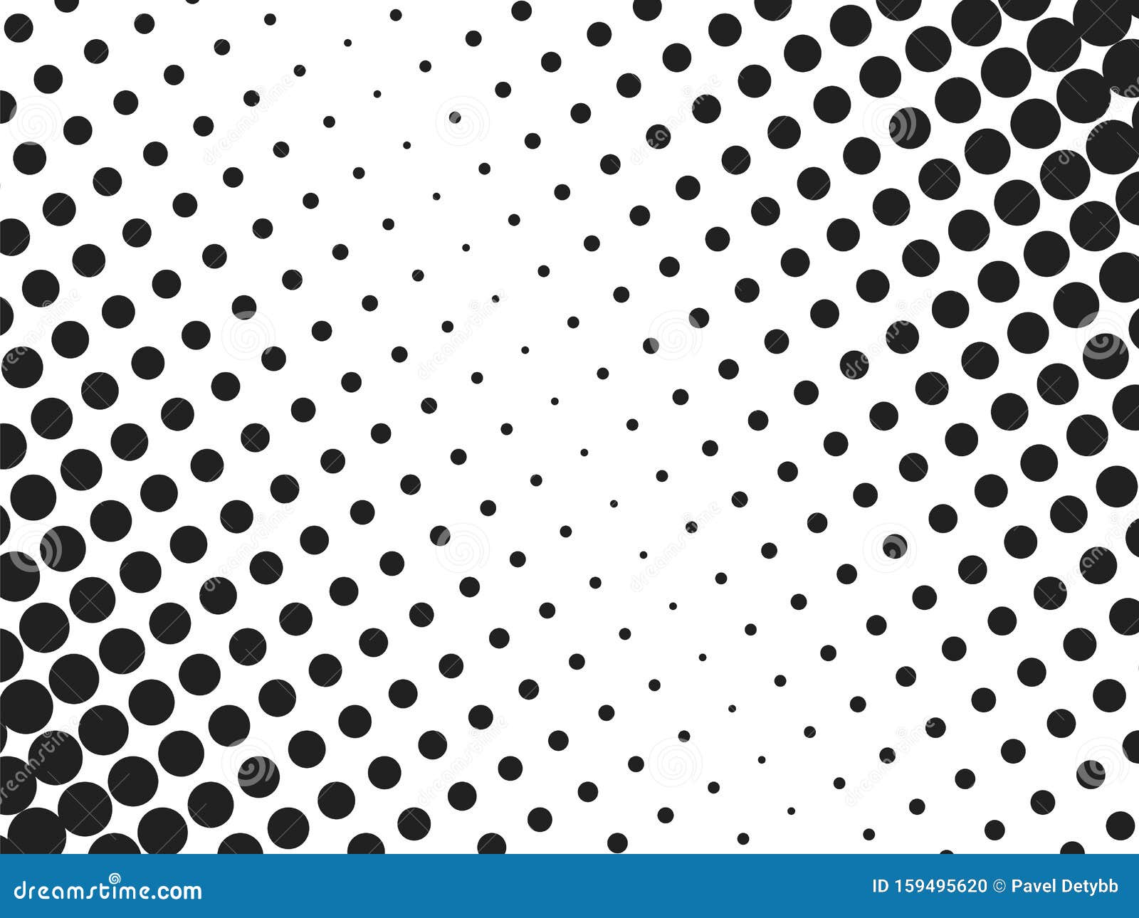 Halftone, Circles, Dots, Transition Pattern. Vector Illustration Stock ...
